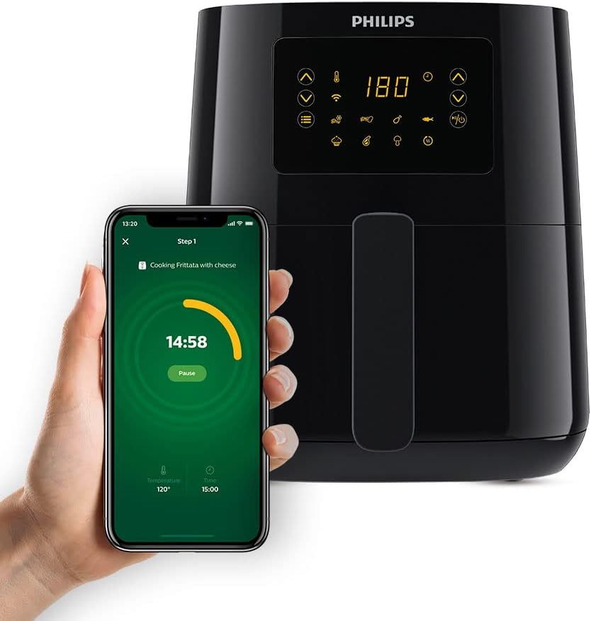 PHILIPS Air Fryer NA231/00 with touch panel, uses up to 90% less fat ...