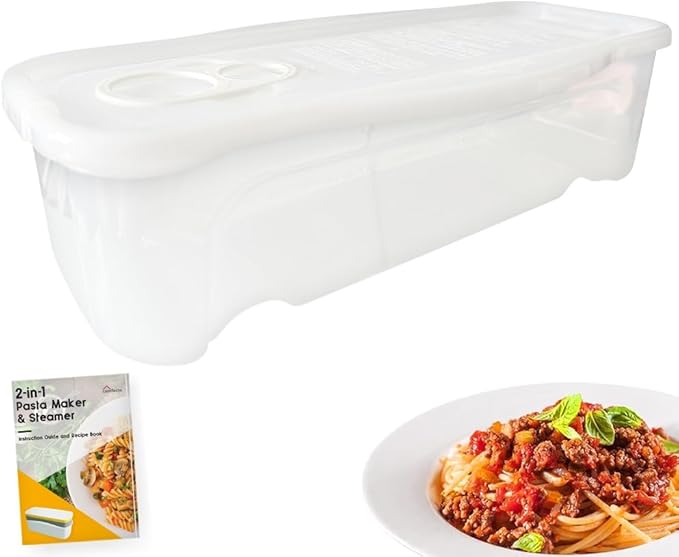Amazon.com: Microwave Pasta Cooker with Strainer Lid and Measurer ...