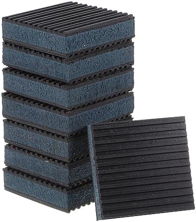 HARFINGTON 4pcs Rubber Anti Vibration Pads 2" x 2" x 7/8" Isolation ...