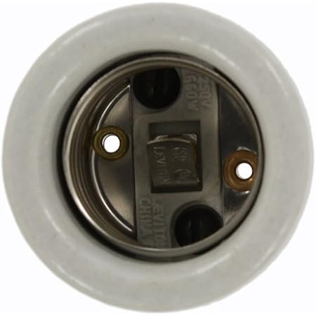 Leviton 10091 Medium Base, One-Piece, Keyless, Incandescent, Glazed ...