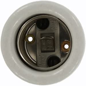 Leviton Medium Base, One-Piece, Keyless, Incandescent, Glazed Porcelain ...