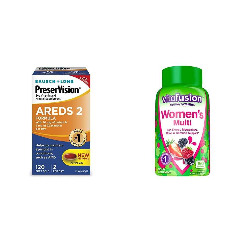 Buy PreserVision AREDS 2 Eye & Mineral Supplement, Contains Lutein, C ...