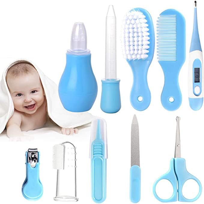 BLEQYS® Baby First Healthcare Grooming Kit 10 in 1Hair Comb & Brush ...
