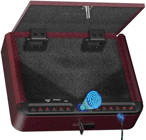 Amazon.com: BILLCONCH Smart Gun Safe with Security Cable - Biometric ...