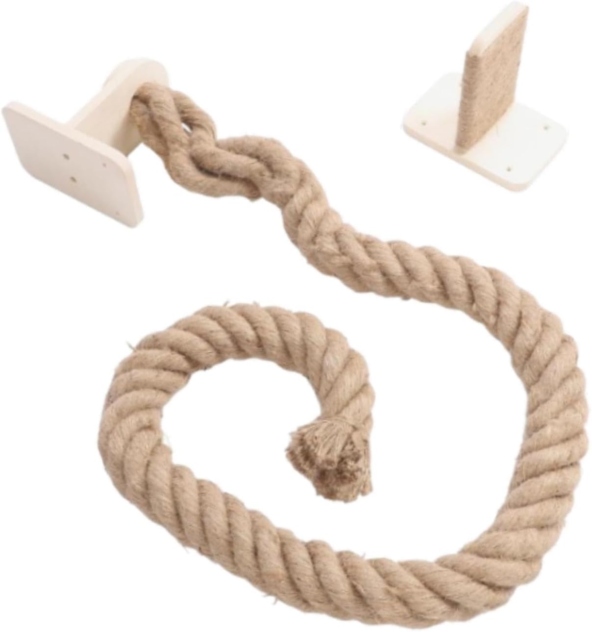 Amazon | Cuticate 【2025新開発・最大耐荷重30KG】猫用クライミングロープ 登りキャットポール キャットタワー 長さ160cm 壁に取り付け ハンモック ステップ ...