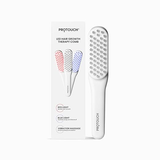 Buy PROTOUCH LED Hair Therapy Comb with Red & Blue LED light scalp ...