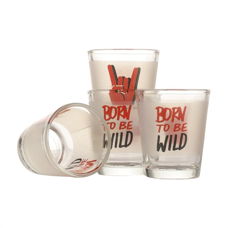 Buy EK DO DHAI Born tobe Wild Shot Glass with Heavy Base | Perfect for ...