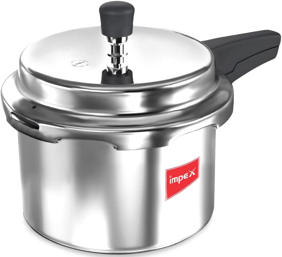 Buy Impex 3, 5 Litres Stainless Steel Pressure Cookers Induction Base ...