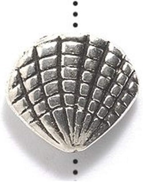 Amazon.com: Shipwreck Beads Zinc Alloy Clam Shell Bead, 12mm, Silver ...