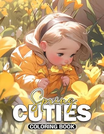 Amazon.com: Spring Cuties Coloring Book: Bask in the Beauty of Spring ...