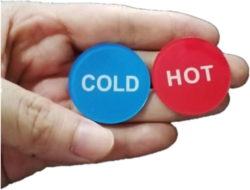 Zzooi Self Adhesive Cold Water Label Hot Water Label Hot Cold Labels ...
