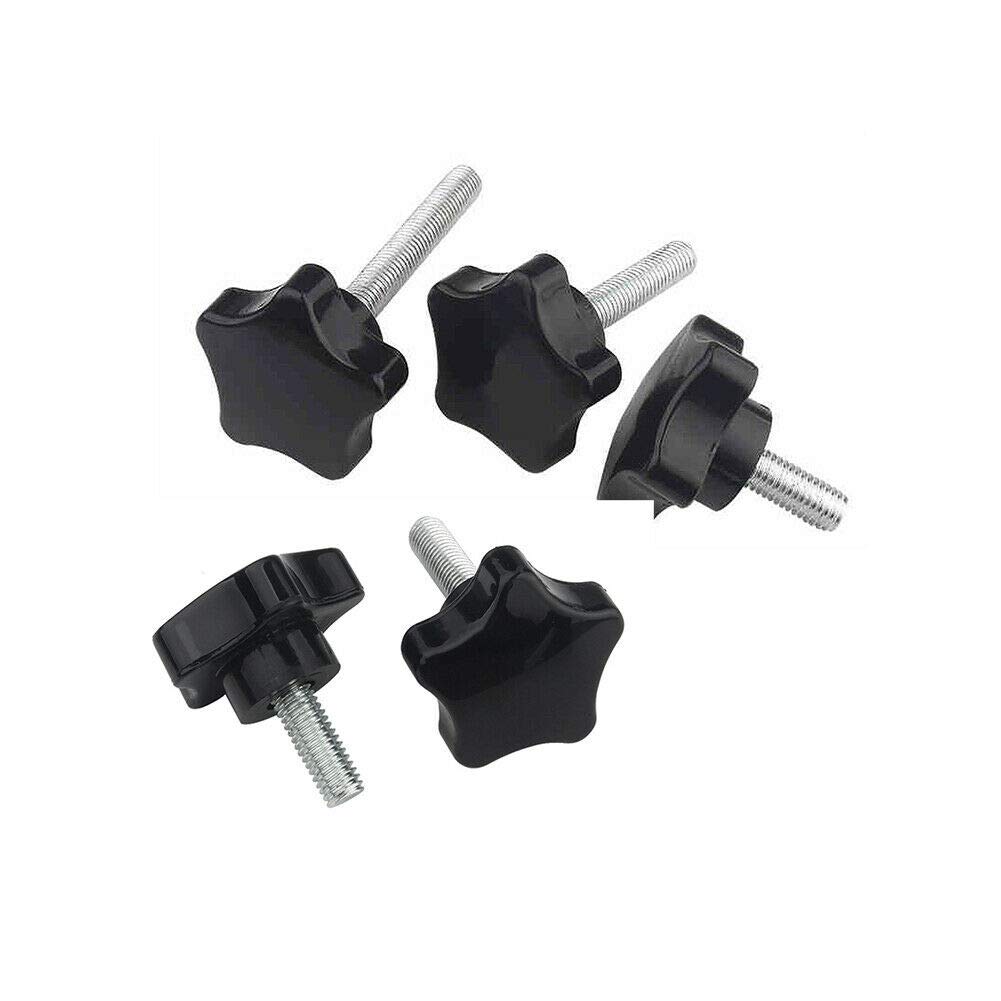 BOZONLI Thumb Screw, Thread Clamping Knob Plastic Hand Knob Star Shape Screw on Knob for Machine ...