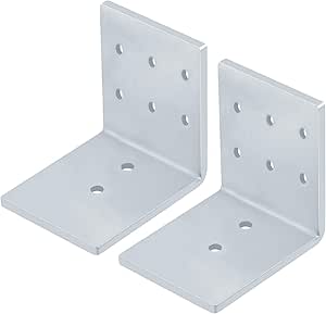 Amazon.com: heneng 2 Pcs Heavy Duty Angle Bracket for 6 x Wood Posts ...