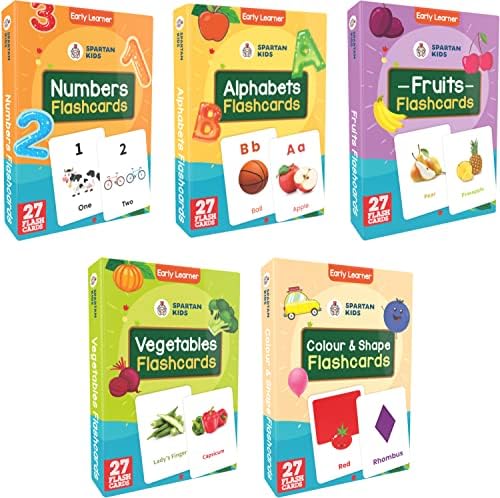 Buy Flash Cards for Kids (Set of 12) Easy & Fun Way of Early Learning 3 ...