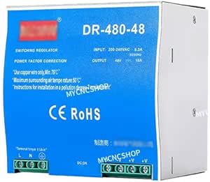 Amazon.com: DR-480-48 Single Output Industrial DIN Rail Switching Power ...