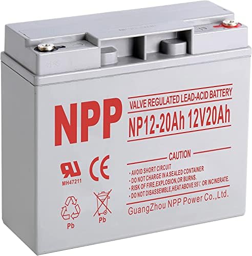 Amazon.com: WEIZE 12V 20AH Lead Acid Battery Replace UB12200 FM12200 ...