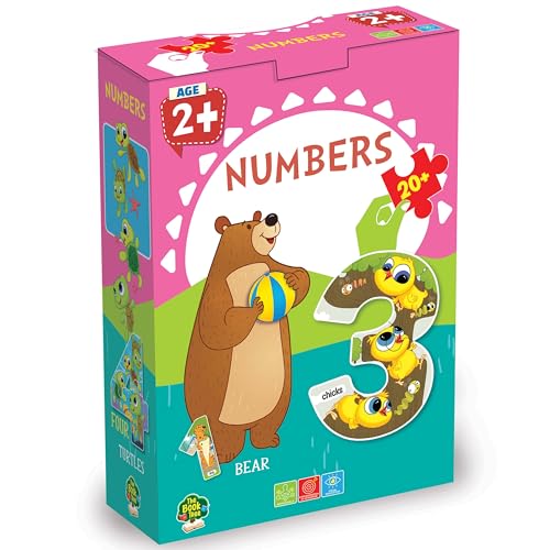 The Book Tree Number Puzzle for Toddlers - 20+ Piece Set for Early Math ...