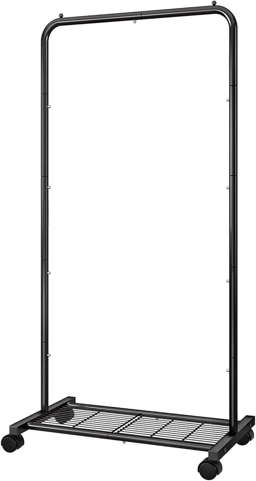 Amazon.com: Simple Trending Clothes Clothing Rack, Rolling Garment Rack ...