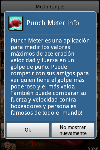 Aplicación Punch Meter en Amazon Appstore