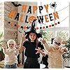 Amazon.com: CAVLA Glitter Happy Halloween Banner and Circle Dots ...