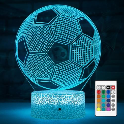 Amazon.com: FlyonSea Soccer Night Light, Soccer Gift with Remote ...