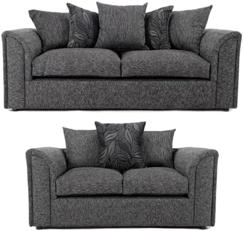 Furnishings For Less UK Byron Dundee Fabric Sofa Suite 3 + 2 Seater ...