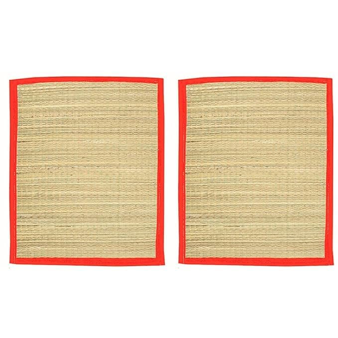 CRAFT OF INDIA Handmade Korai Pai Kusha Grass Pooja Aasan Sitting Floor ...