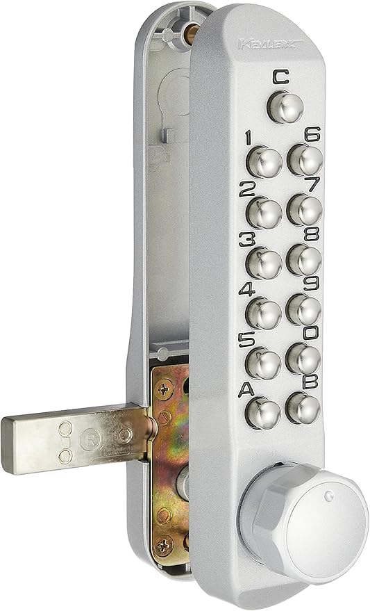 Mechanical Push Button Door Lock – No Batteries, Commercial Grade ...
