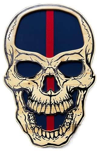 Amazon.com: 23" Custom wood skull plaque, Military plaque, retirement ...