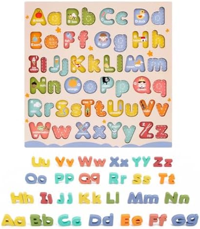 Puzzle Alphabet | Lettres Majuscules et Minuscules | Plateau Éducatif ...