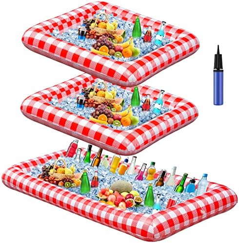 Amazon.com | Leitee 3 Pcs Inflatable Serving Bar/Ice Buffet Serving ...