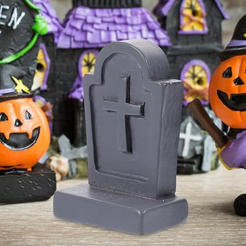 Ciieeo Realistic Resin Tombstones for Graves Pcs Halloween Headstone ...