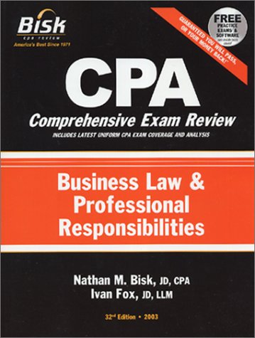 Amazon.com: CPA Comprehensive Exam Review, 2003: Business Law ...