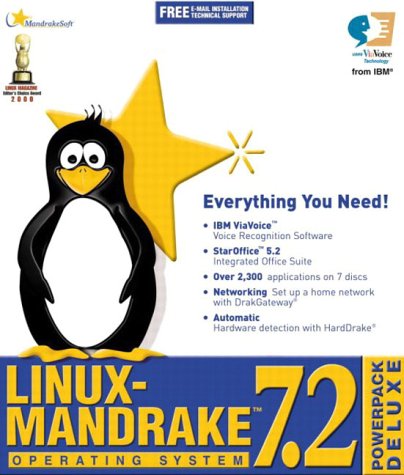 Mandrake Linux 7.2 Operating System: PowerPack Deluxe | Amazon.com.br
