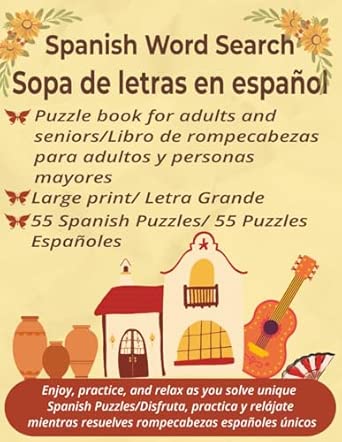 Spanish Word Search Sopa de letras en español: Word searches with Easy ...