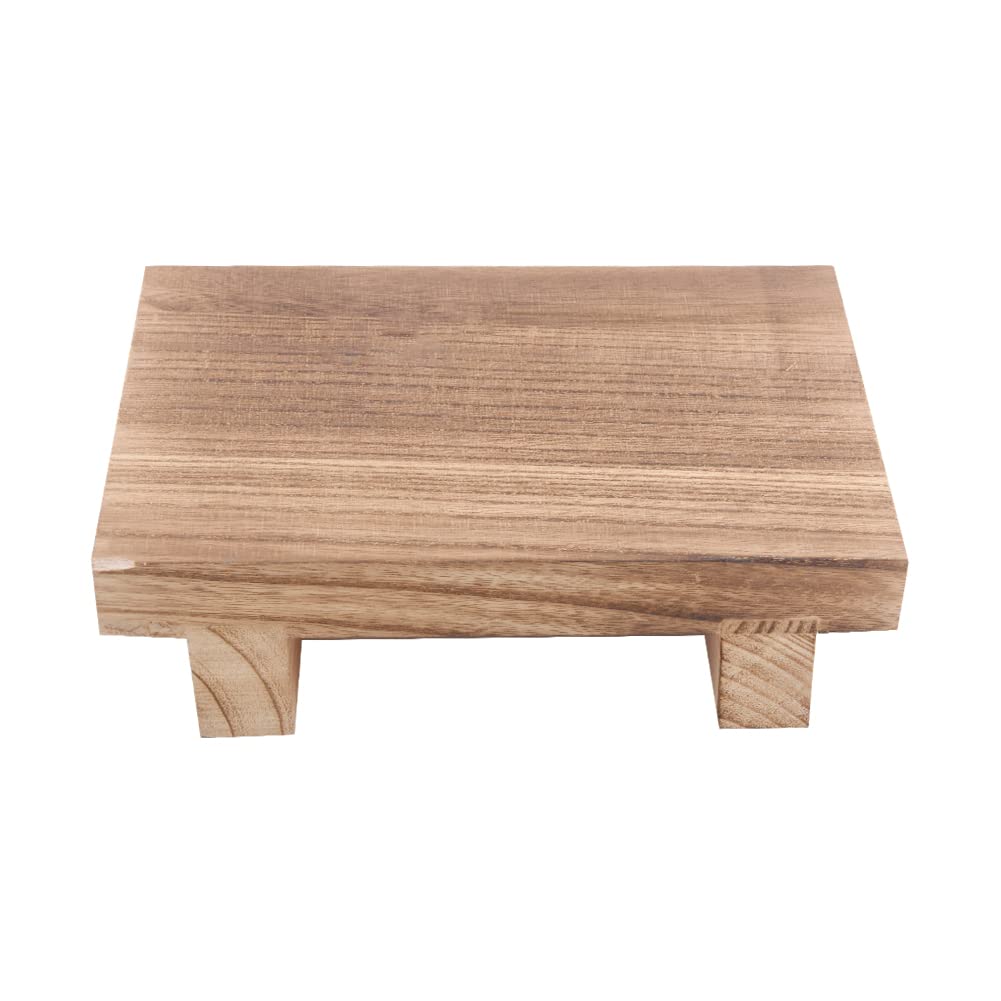 MOVKZACV Vintage Wood Step Stool Portable Rectangle Bed Stool, Foot ...