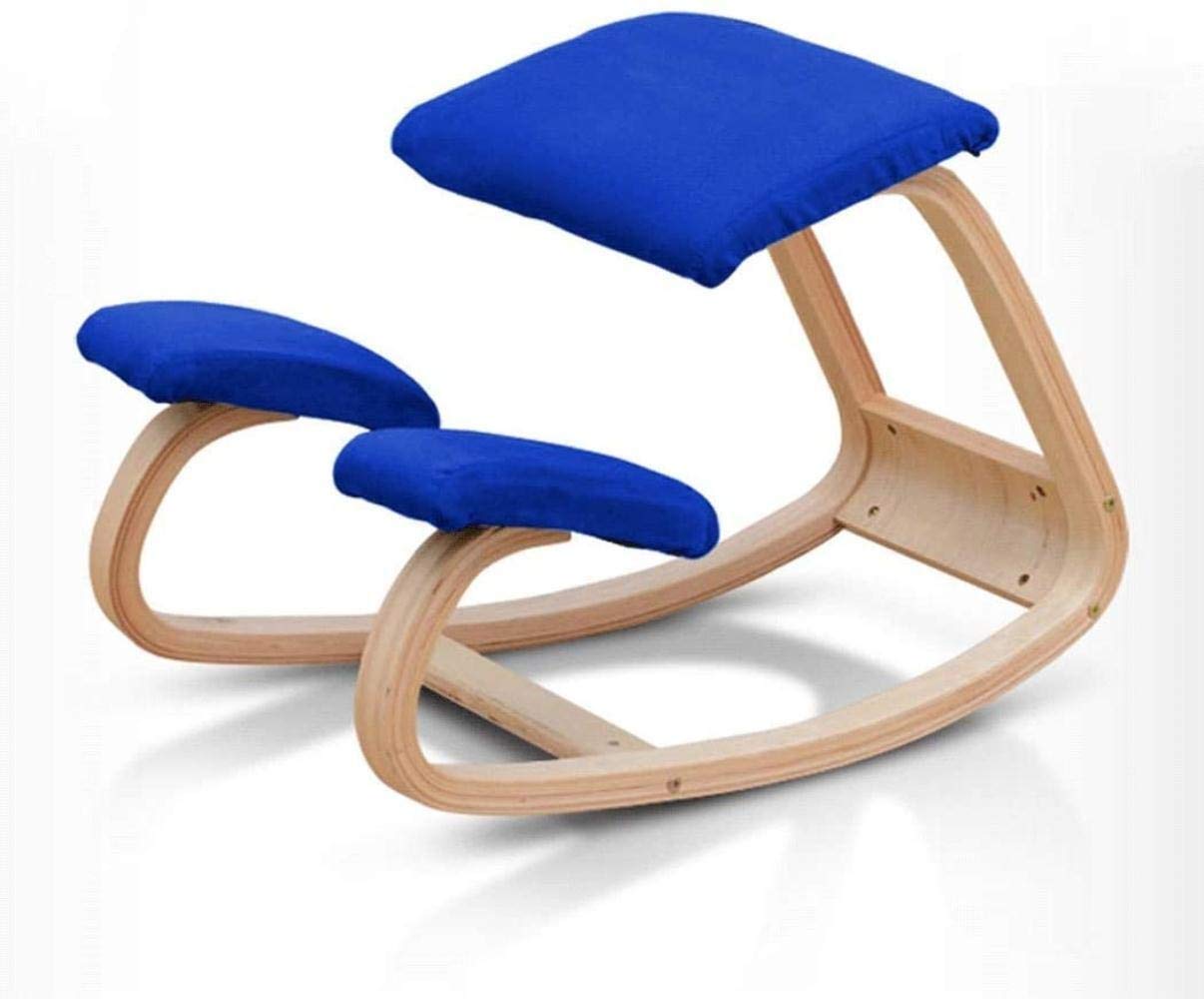 Buy Chair, Armchair Kneeling Chair Back Correction Posture Wooden Stool ...