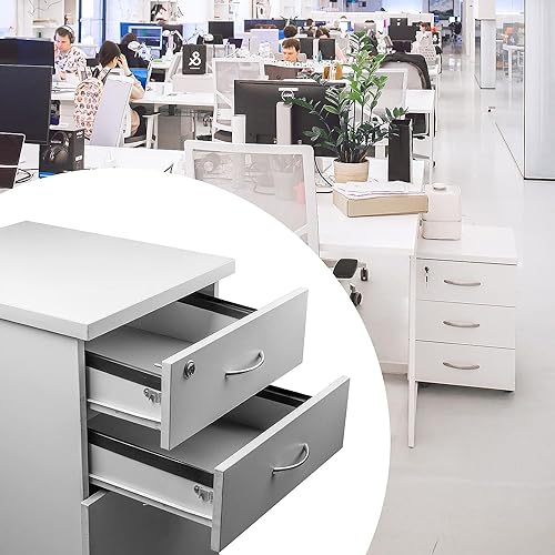 Snapklik.com : 4 Pieces Hanging File Rails 24 Inch PVC Drawer Black ...