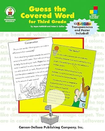 Guess the Covered Word for Third Grade: Kohfeldt, Joyce, Collier, Helen ...