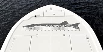 Amazon.com: Musky - Muskie Fish Ruler Decals for Your Boat, Kayak, Ice ...