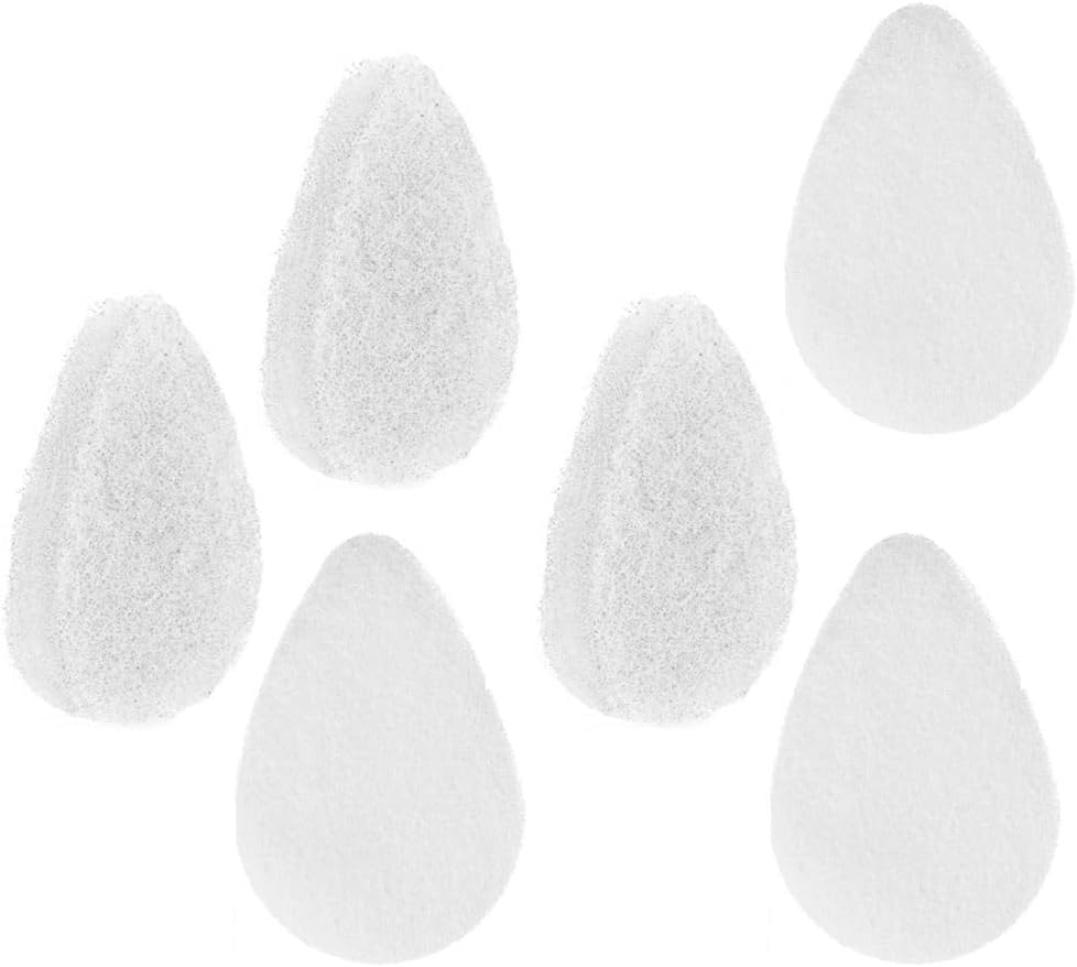Amazon.com : 6 Pc Facial Exfoliating Buff Cleansing Sponges Gentle ...