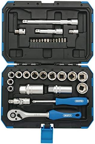 Draper 1/4" 25 Piece Square Drive Metric Socket Set | Micrometre ...