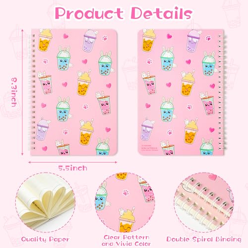 Snapklik.com : Xqumoi Boba Sticky Notes A5 Notebooks Pen Stationary Set ...