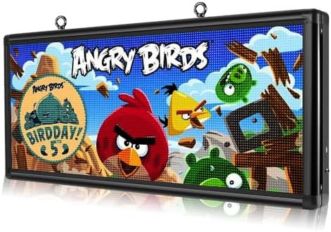 Amazon.com : P6 Outdoor LED Sign for Business 40''x18'', Full Color ...