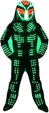 Amazon.com: Gracecolorlife Remote Control LED Robot Costumes Lights ...