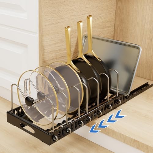 Amazon.com: STORKING Pots and Pans Pull Out Organizer Under Cabinet ...