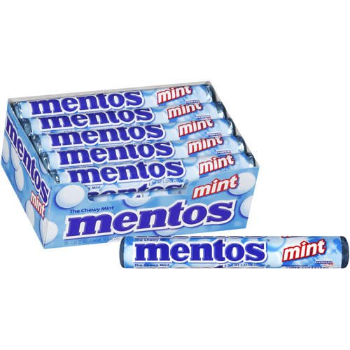 Amazon.com : Mentos Mint - 15/1.32oz rolls (2 Pack) : Candy Mints ...