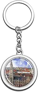 Amazon.com: "N/A" Germany Marienplatz New Town Hall Munich Keychain ...