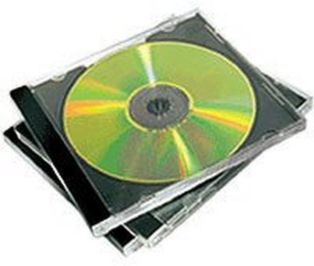 Amazon.com: Fellowes Double CD Jewel Cases Pack of 5 Black : Home & Kitchen