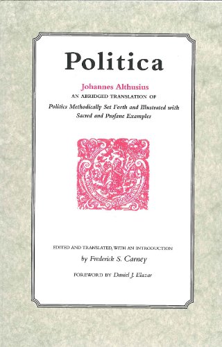 Politica eBook : Althusius, Johannes: Amazon.in: Kindle Store
